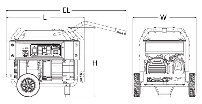 Generac - XG8000E - 8000 Watt, Portable Generator