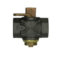 10687B Flat Head Plug Valve Lockwing Tamperproof Black Relubable Plug ...