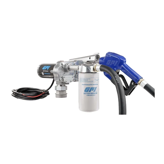 GPI - 110612-03 - Model: M-150S-AU W/FILTER - 12V DC Fuel Transfer Pump