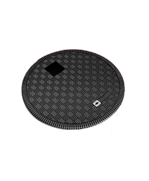 36 in. Diameter Black Raised Composite Manhole Cover [FL36BLACK ...