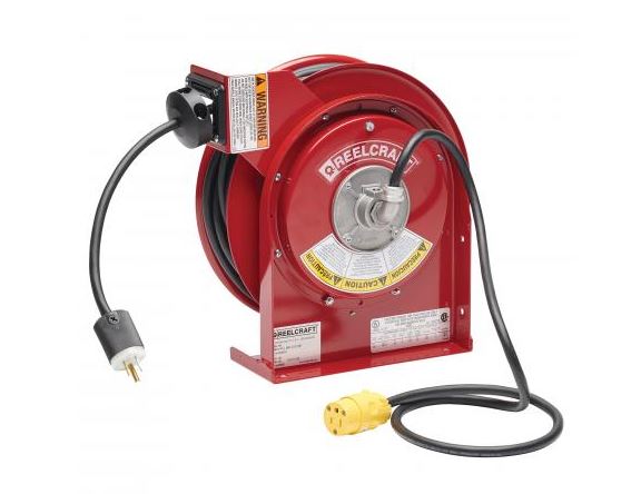 Reelcraft - L 4545 123 3-RP - Spring Rewind Cord Reel