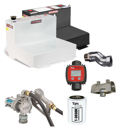 75 Gallon Steel L-Shaped Transfer Tank Combo [WG75LS-GP8] - $0.00 ...